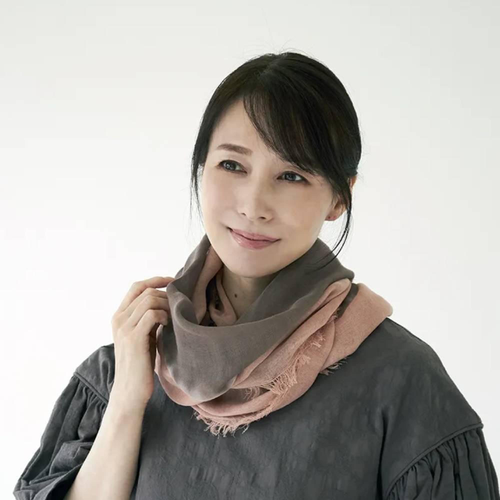 Amami Oshima Naturally Mud-Dyed Cotton Scarf Brown & Tan