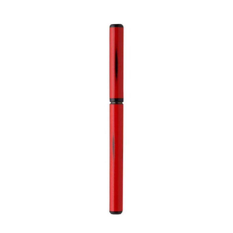 Akashiya Natural Bamboo Brush Red Lacquer Finish Pen With Wood Box