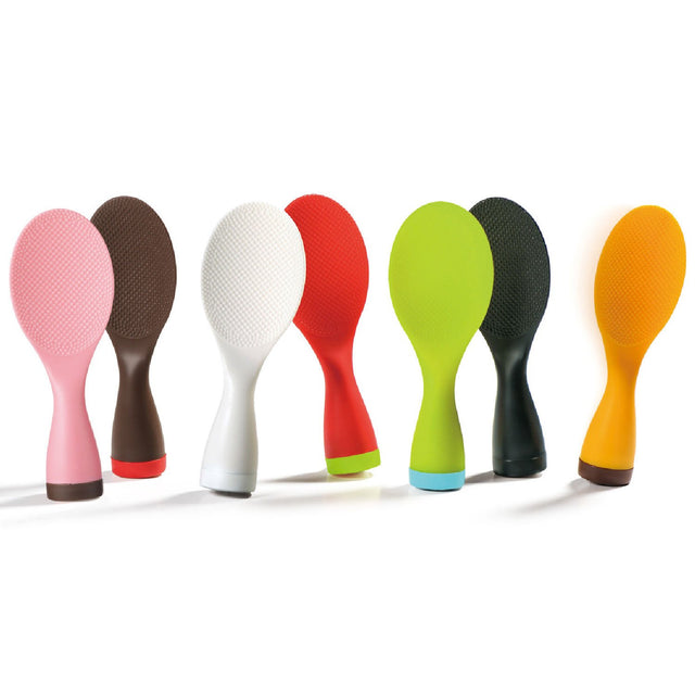 Akebono Black Shamoji Self Standing Non-Stick Rice Paddle – Japanese Taste