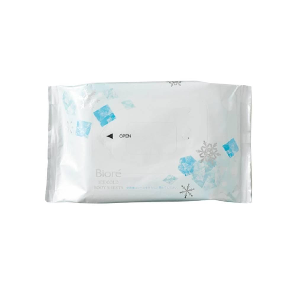 Biore Cooling Body Wipes Unscented Instant Cool Down Sheets 20 Count