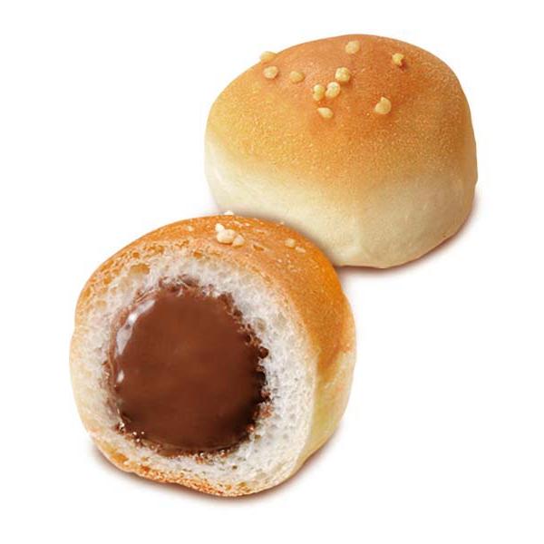 Bourbon Choco Anpan Chocolate-Filled Mini Bread Roll Snack 40g (Pack o ...