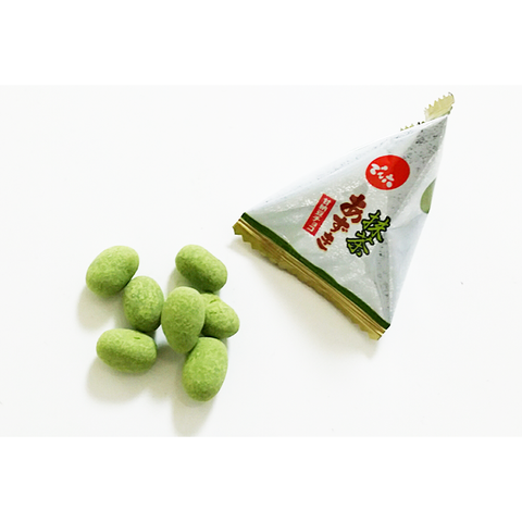 Denroku Amanatto Matcha Chocolate Covered Azuki Red Beans 70g (Pack of