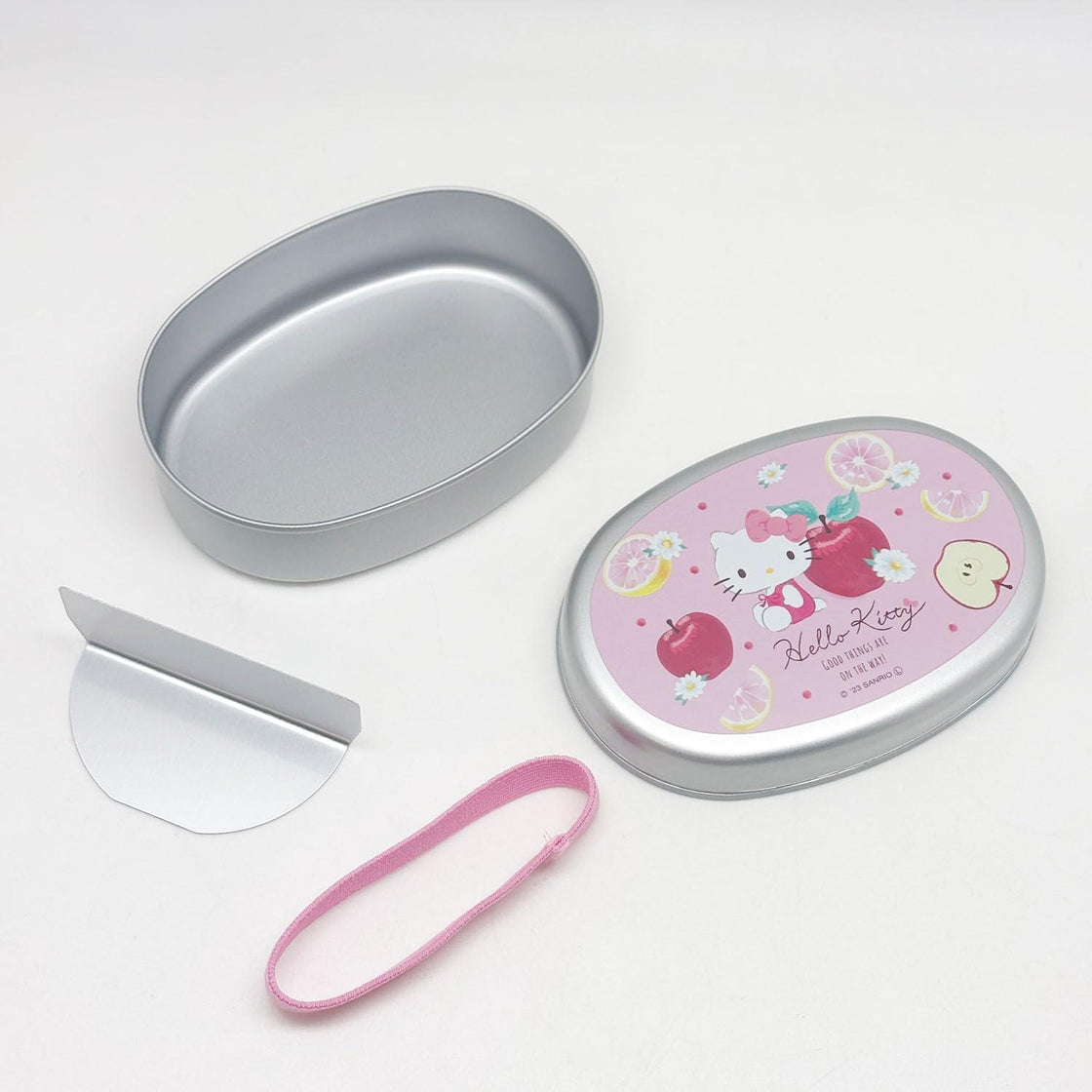 Hello Kitty Bento Box Aluminum Pink Children's Lunch Box 350ml