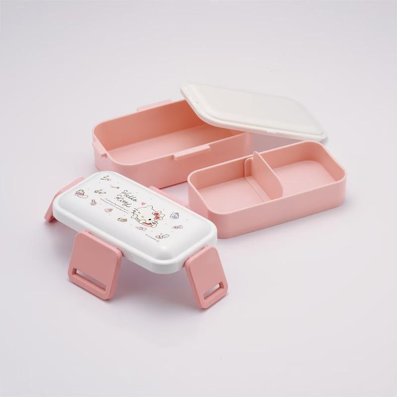 Hello Kitty Pink Dome Lunch Box 2-Tier Bento Box 600ml