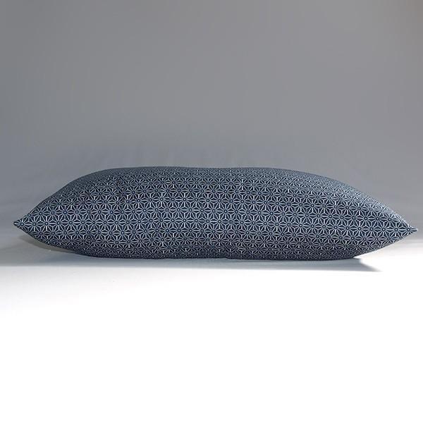 Ikeura Blue Asanoha Zabuton Traditional Japanese Cushion 55 x 59cm
