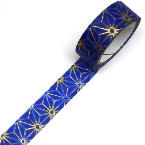 Kamiiso Kimono Washi Tape Hemp Leaf Pattern Masking Tape