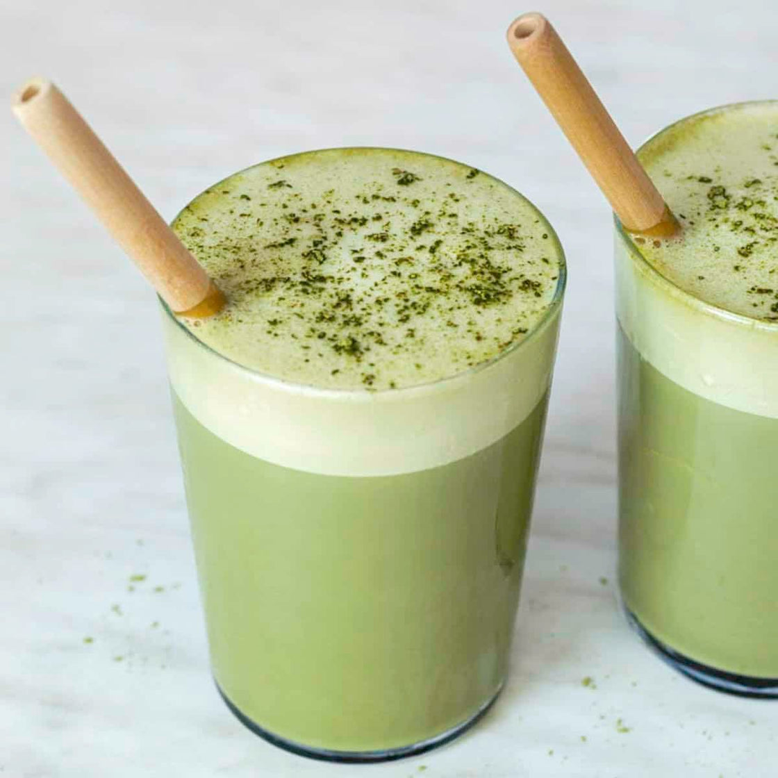 Nittoh Tea Matcha Green Tea Latte Powder (Matcha Au Lait) 8 Sticks ...