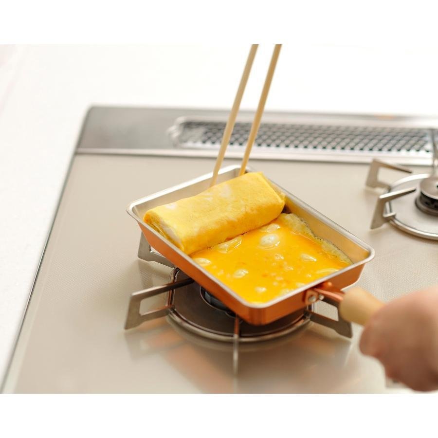 Chitose Copper Tamagoyaki Pan Rectangular Japanese Omelette Frying Pan