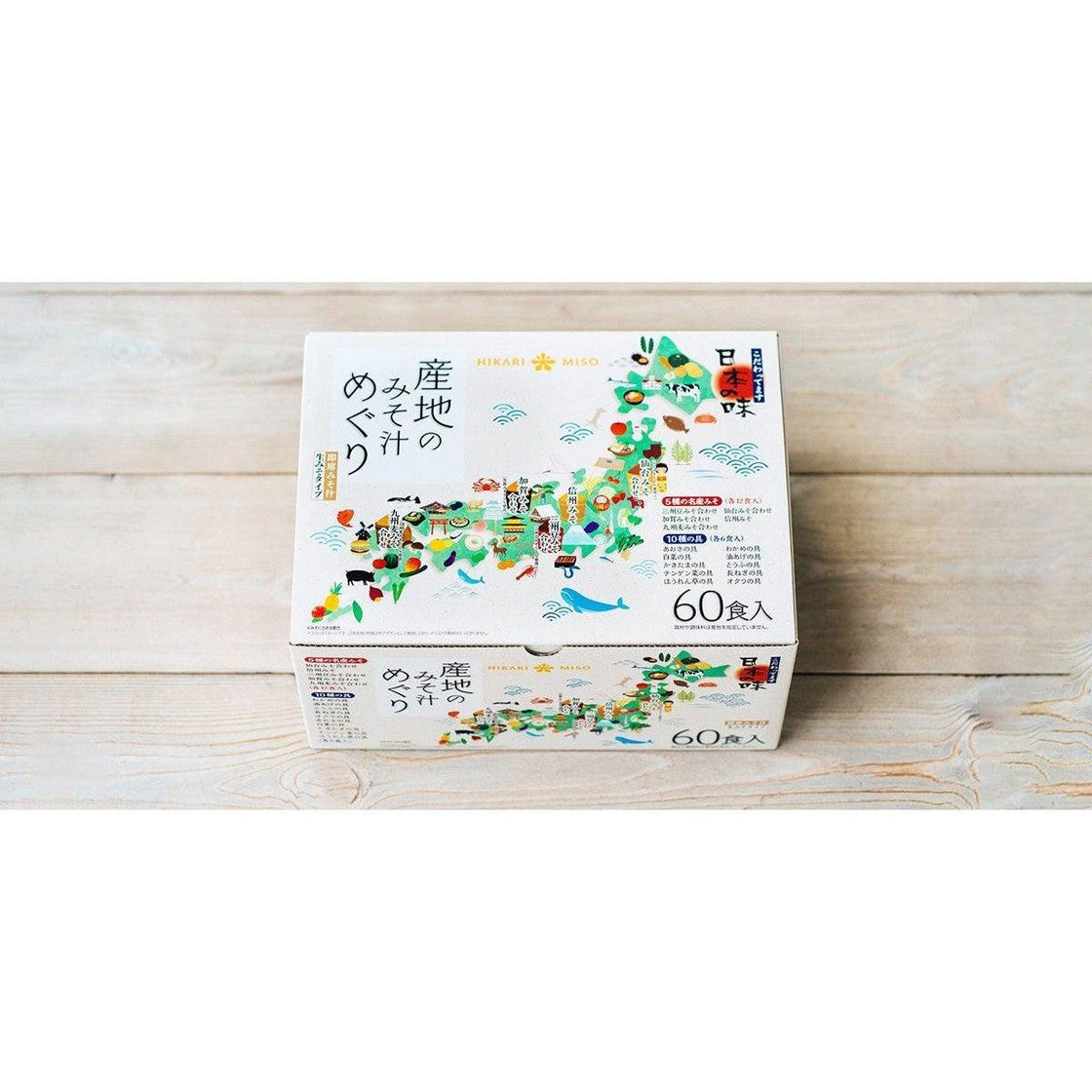 Hikari Miso Instant Miso Soup Assortment Box 60 Packets – Japanese Taste