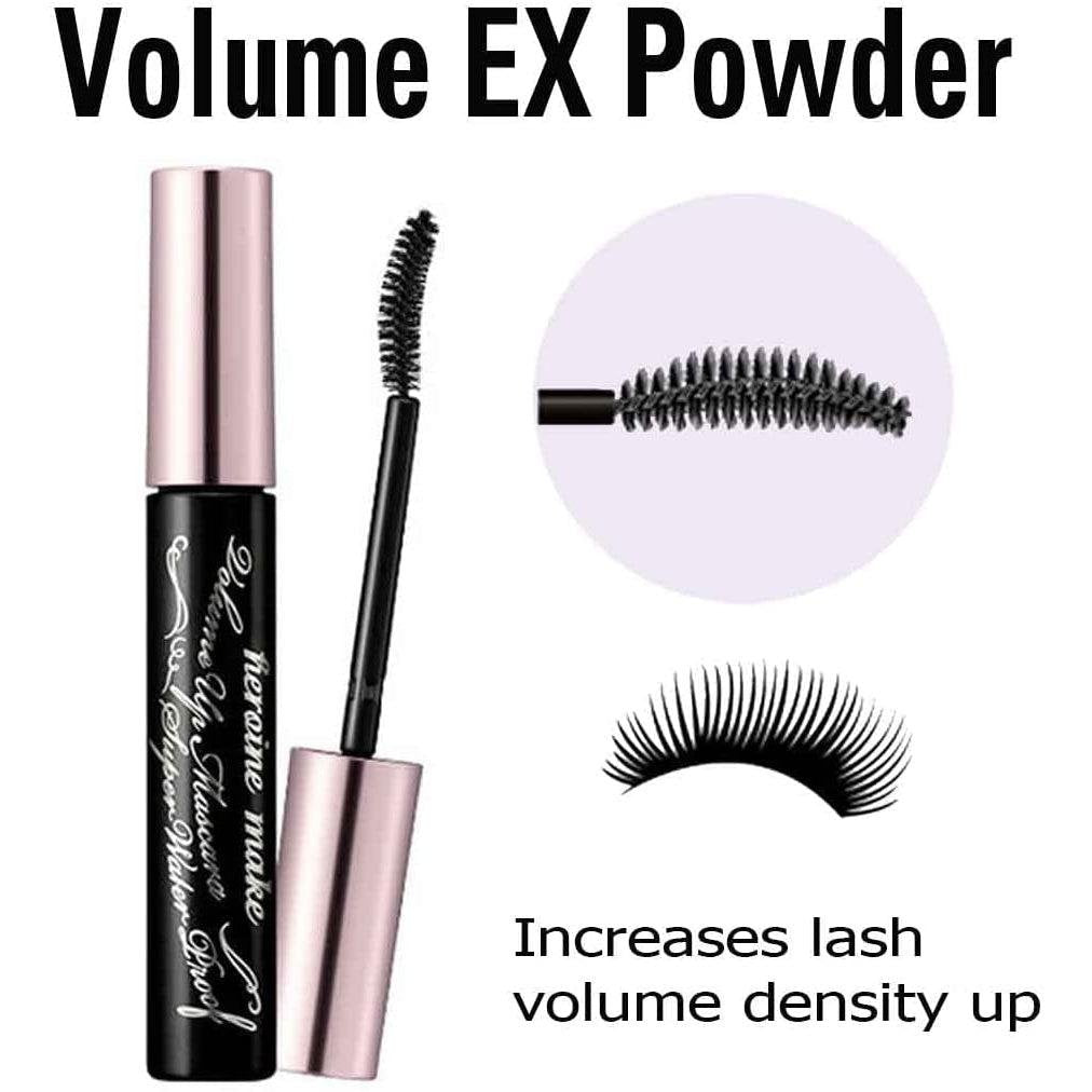 Isehan Kiss Me Heroine Make Volume & Curl Waterproof Mascara Black 6g ...