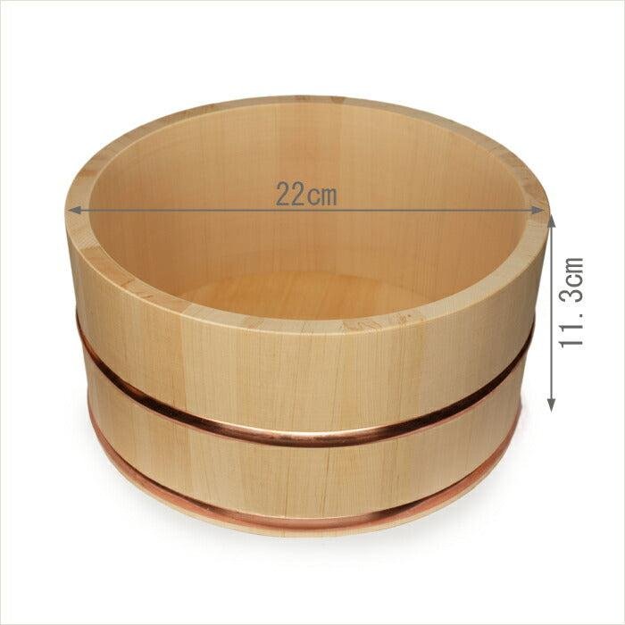 Umezawa Hinoki Bath Bucket (Handmade Japanese Cypress Bath Bucket ...