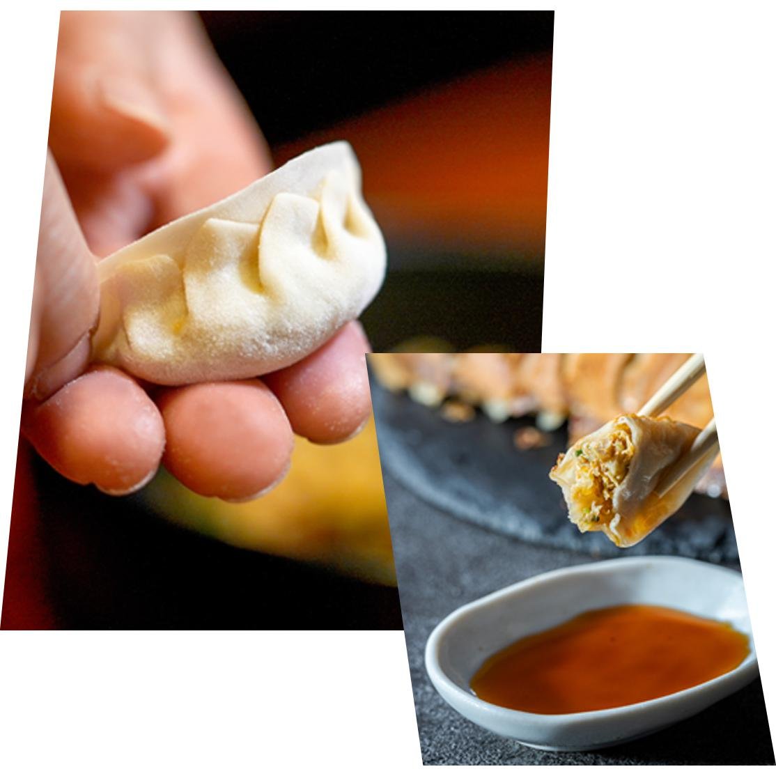 Shimomura Gyoza Shaping Mold Set (Japanese Dumplings Maker Kit)
