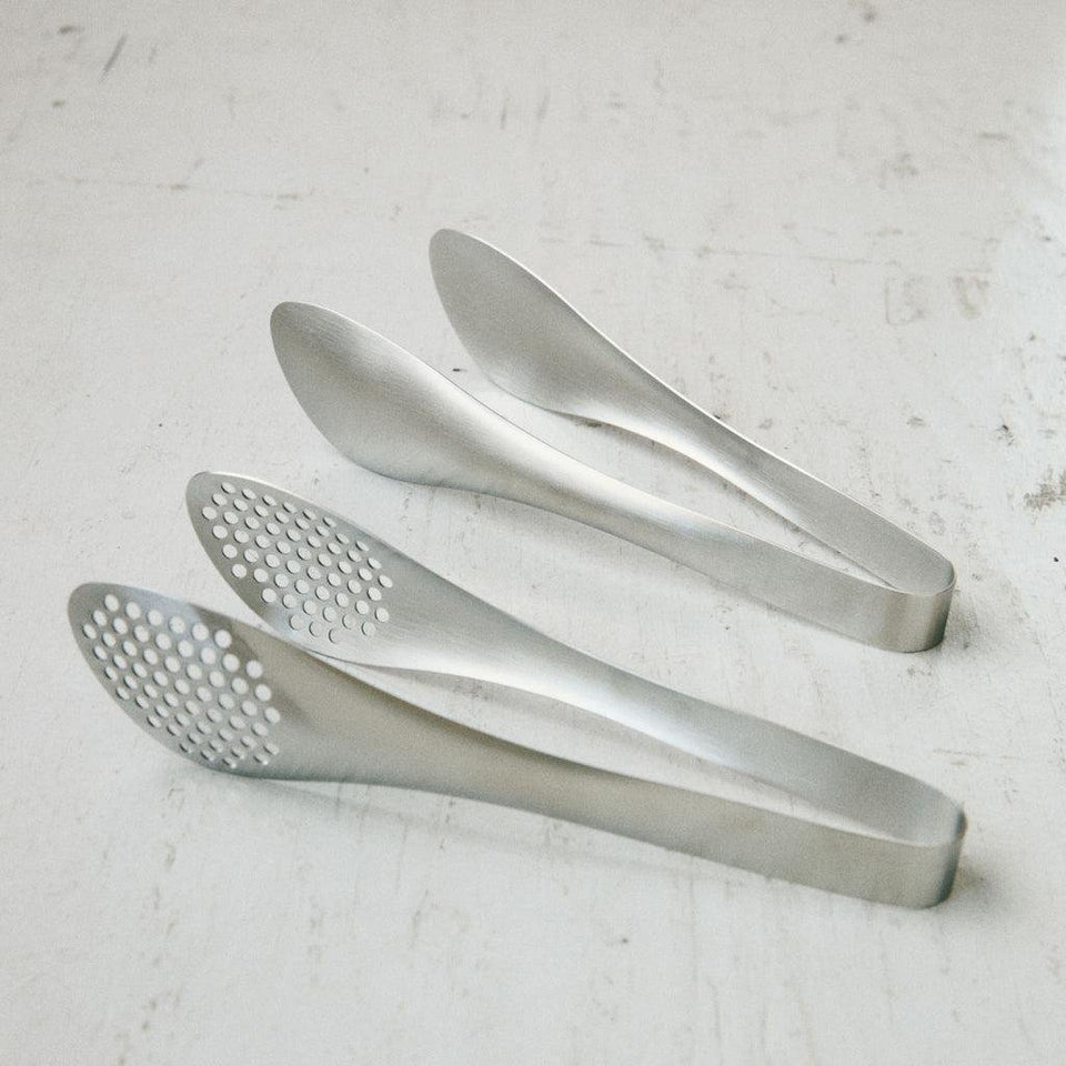 Sori Yanagi Stainless Steel Slotted Kitchen Tongs Dishwasher Safe