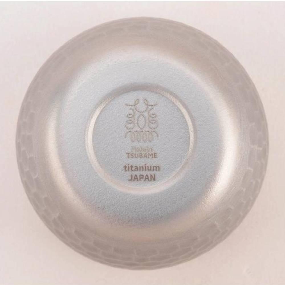 Ptygrace Titanium Hammered Sake Cup Double Wall Insulated 60ml