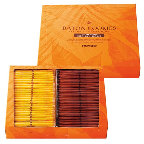 Royce Baton Cookies Coconut and Hazel Cacao 50 Pieces