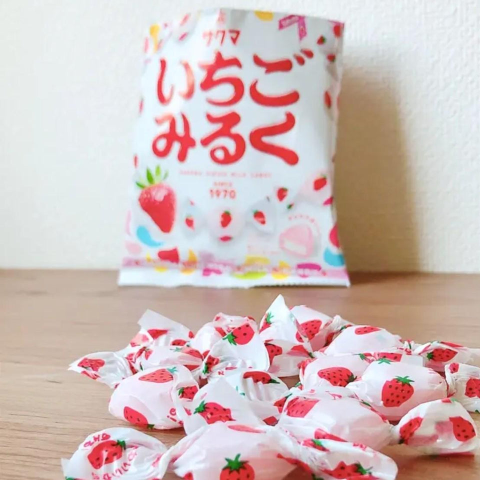 Sakuma Ichigo Milk Fukuoka Strawberry Cream Candy 83g