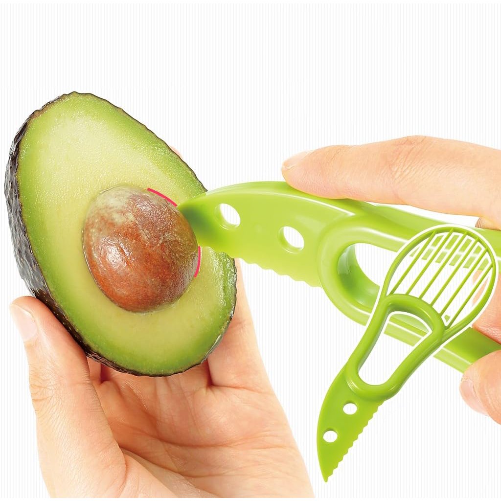 Shimomura Avocado Cutter All-In-One Avocado Slicing & Peeling Tool ...