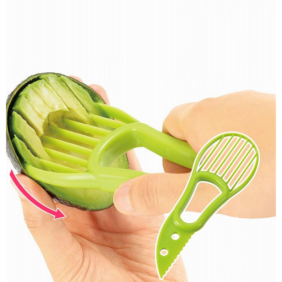 Shimomura Avocado Cutter All-In-One Avocado Slicing & Peeling Tool ...