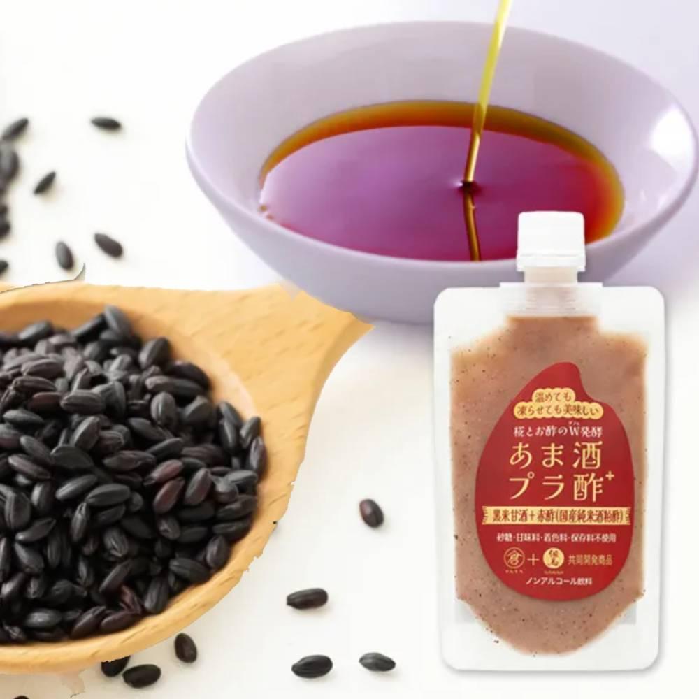 Tajima Jozo Black Rice Amazake Red Vinegar Drink Pouch 150g – Japanese ...