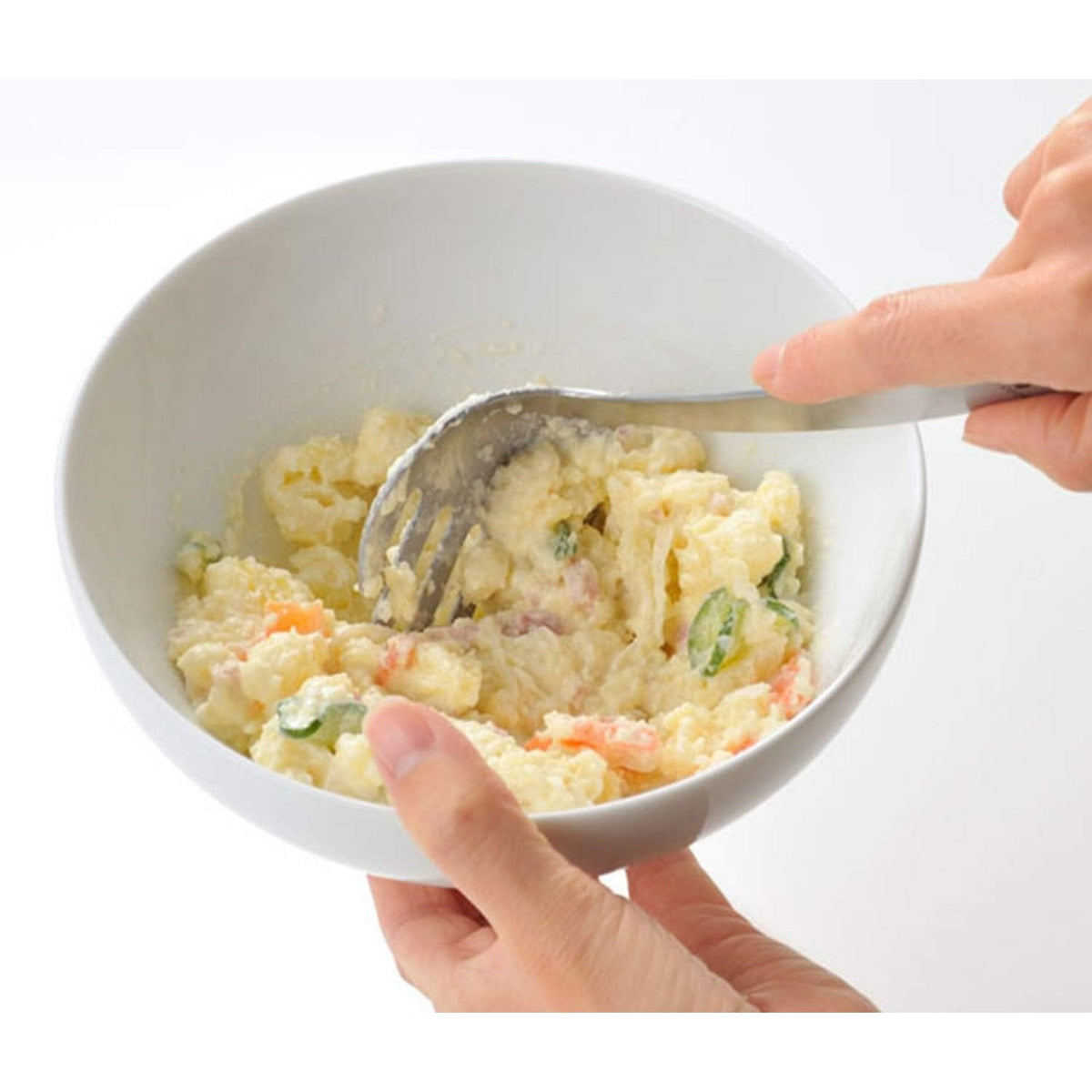 Uchicook Potato Masher Compact Stainless Steel Mashing Fork 18cm