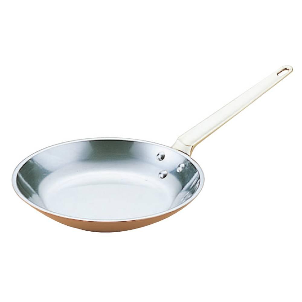 Wadasuke Round Copper Frying Pan Japanese Copper Pan 22cm