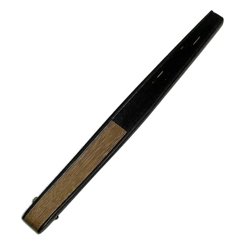 Yamani Firefly Design Black Sensu Handheld Folding Fan 22.5cm